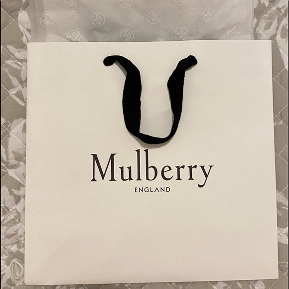 Mulberry | Bags | Authentic Mulberry Shopping Bag And Tissues | Poshmark